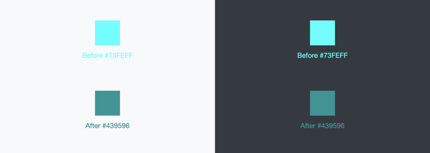 Adjust text color to be readable on light and dark backgrounds ...